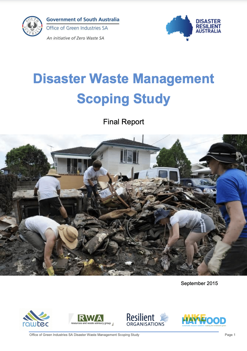 Disaster Waste Management Scoping Study (2016) - Rawtec